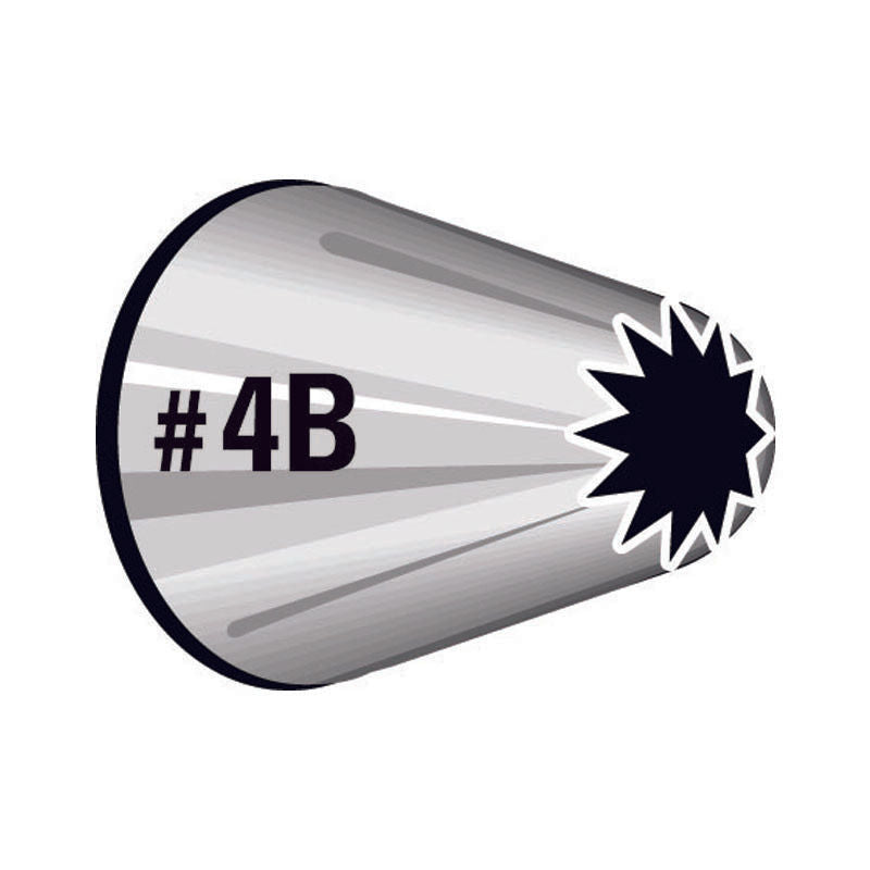 PIPING TIP OPEN STAR #4B CARDED (#59959) – RedManShop